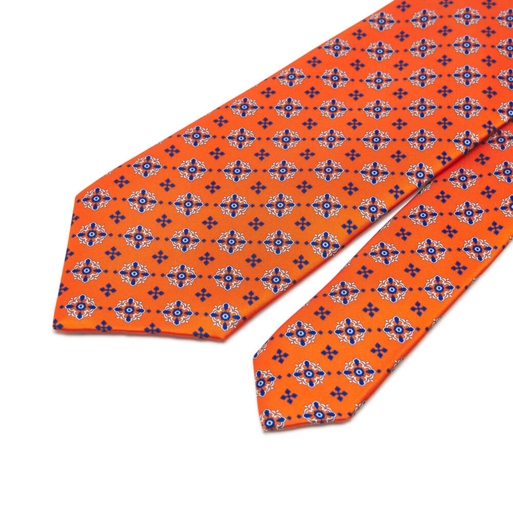 Gagliardi Orange Duchesse Silk Tie – Silvio Fiorello