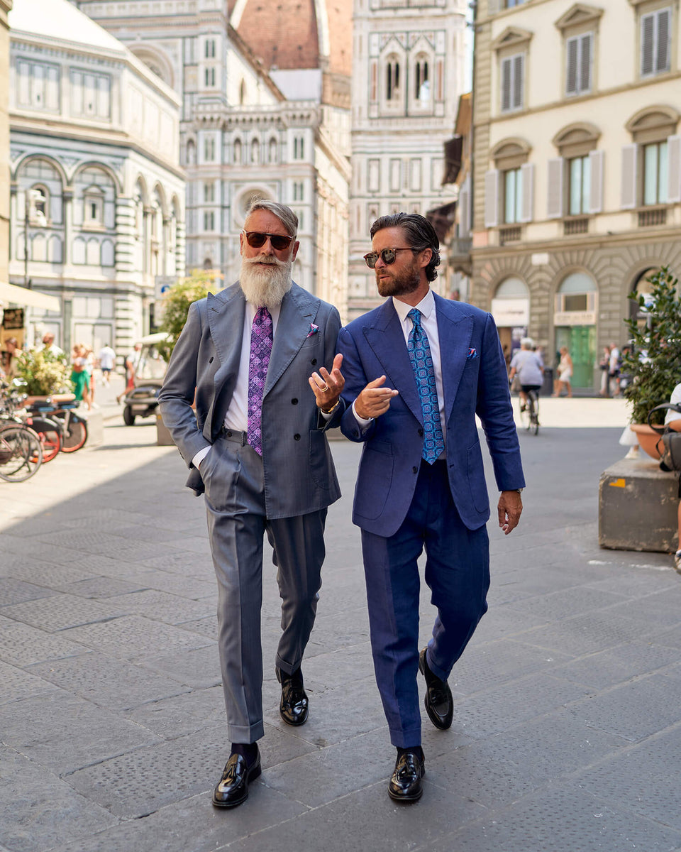 Renaissance Elegance Purple Duchesse Silk Tie – Silvio Fiorello