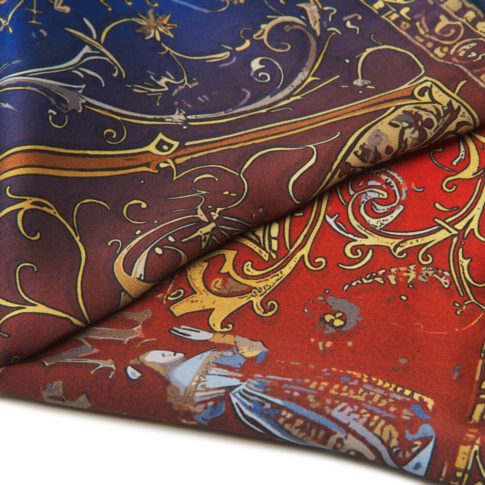 Medieval Monogram Letter G Red and Blue Silk Pocket Square – Silvio ...