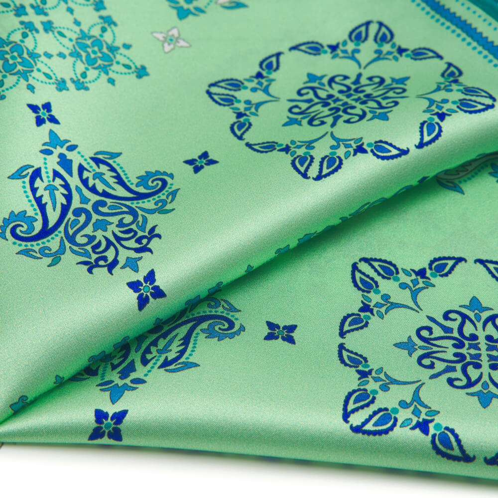 Don Fabrizio Green Silk Pocket Square – Silvio Fiorello