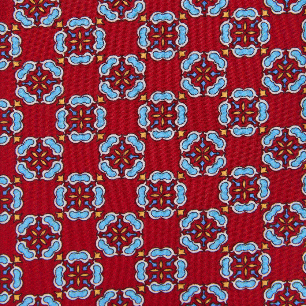 Invictus Red and Light Blue Duchesse Silk Tie – Silvio Fiorello