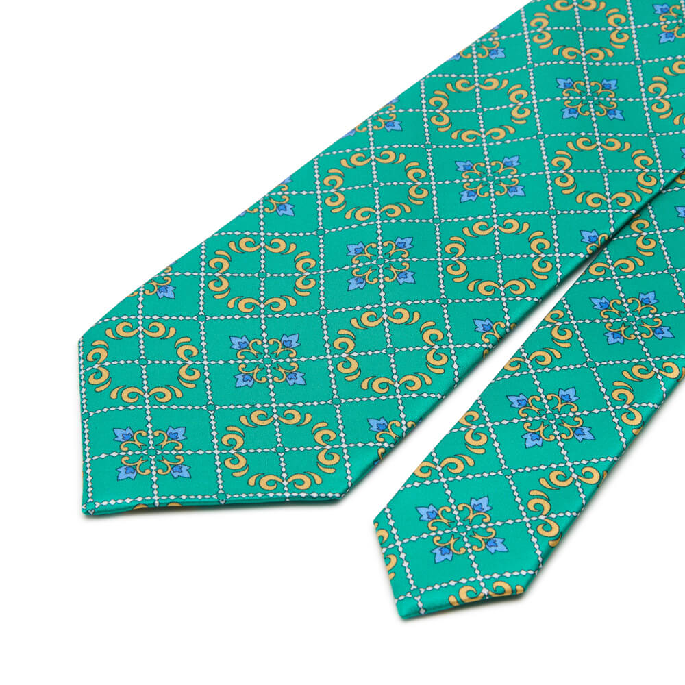 Marcus Aurelius Green Duchesse Silk Tie – Silvio Fiorello