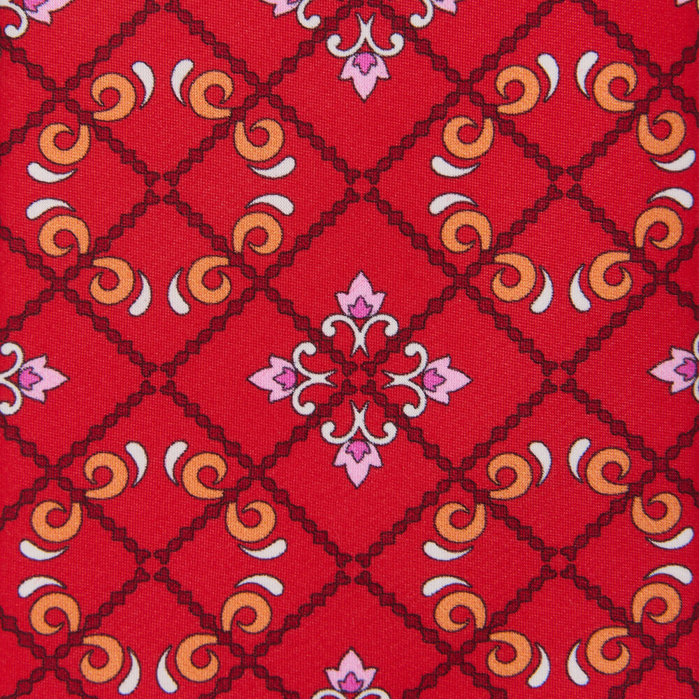 Marcus Aurelius Red Duchesse Silk Tie – Silvio Fiorello