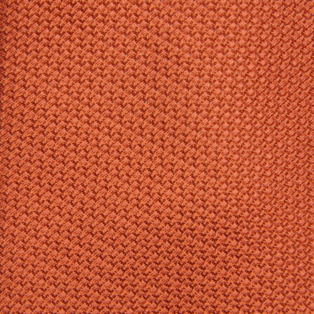 Orange Grenadine Silk Tie – Silvio Fiorello