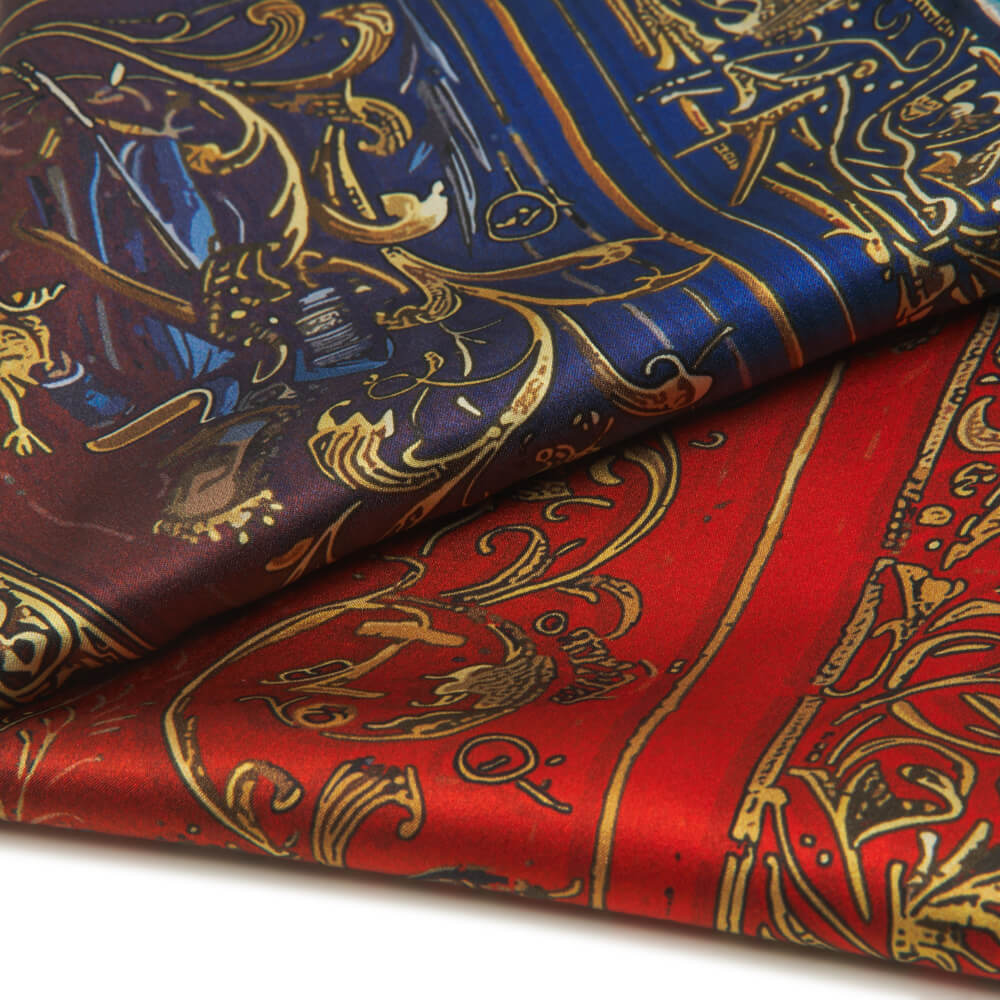 Medieval Monogram Letter V Red and Blue Silk Pocket Square – Silvio ...
